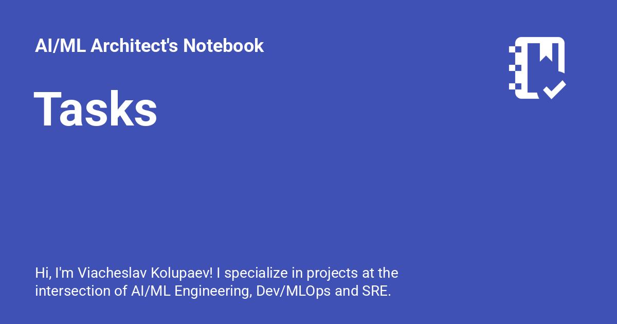 Tasks Mlops Engineers Notebook